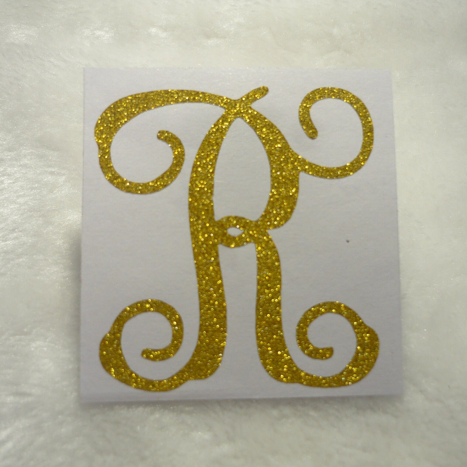 Gold Glitter letter R stickers Silver Rose gold glitter | Etsy