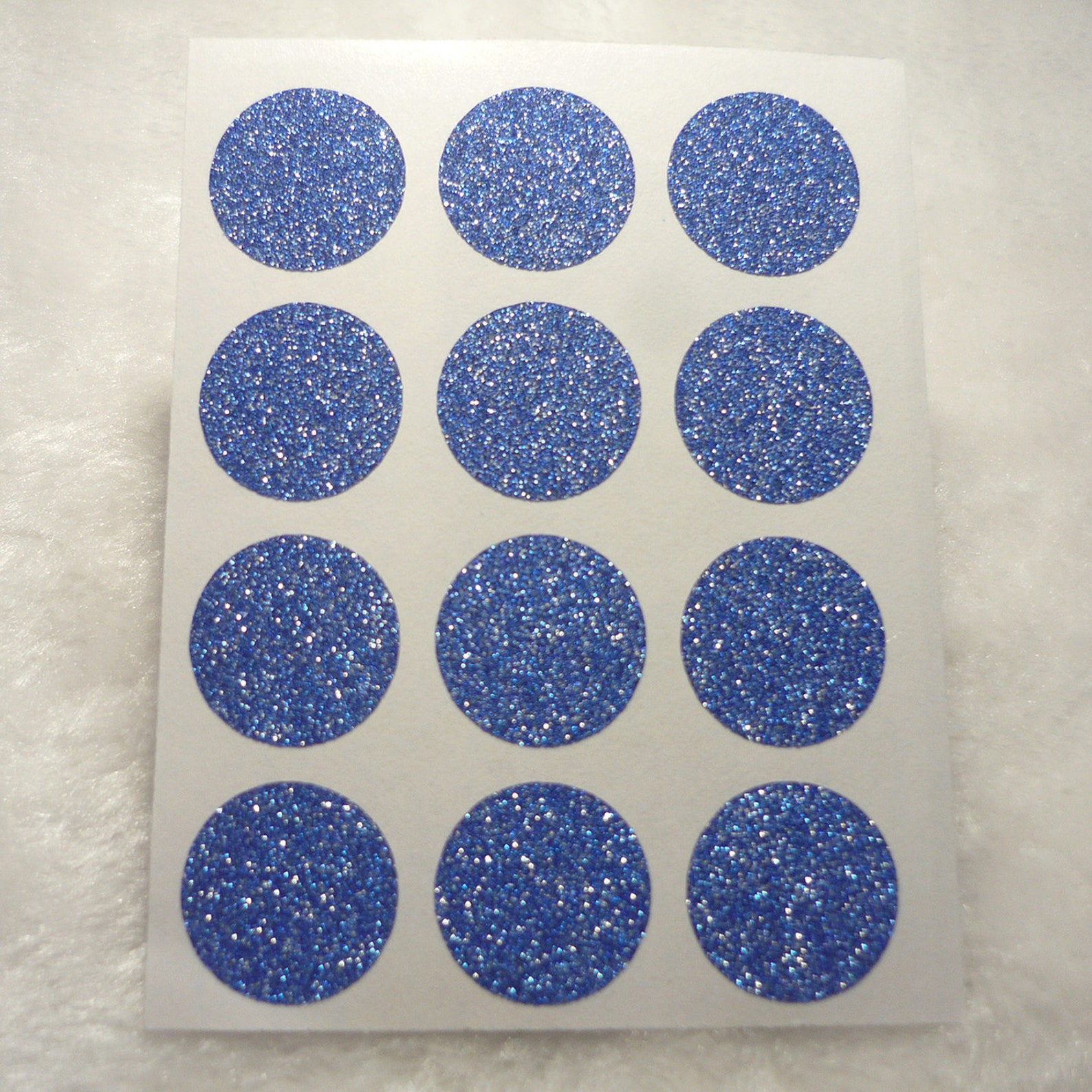 Royal blue glitter circle label round sticker glitter envelope | Etsy