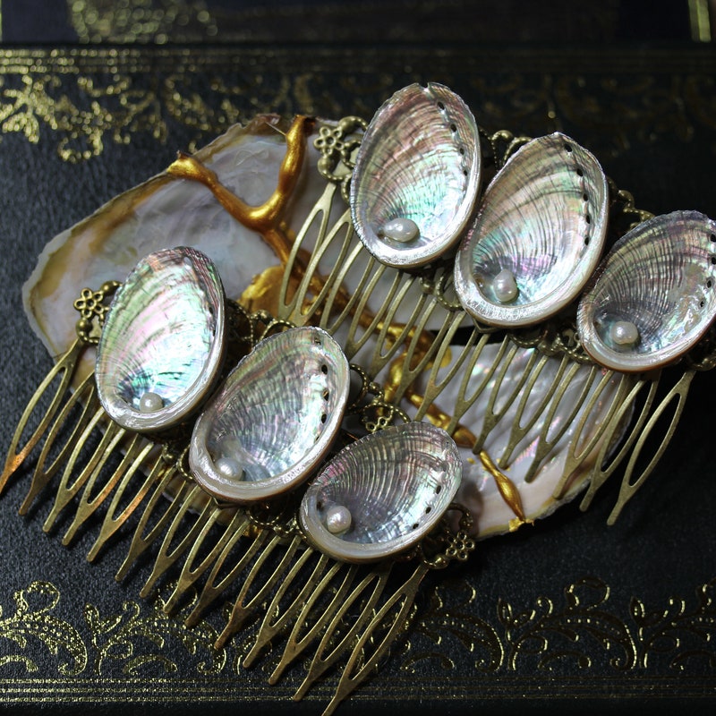 Sea Shell Hair Clips - Etsy