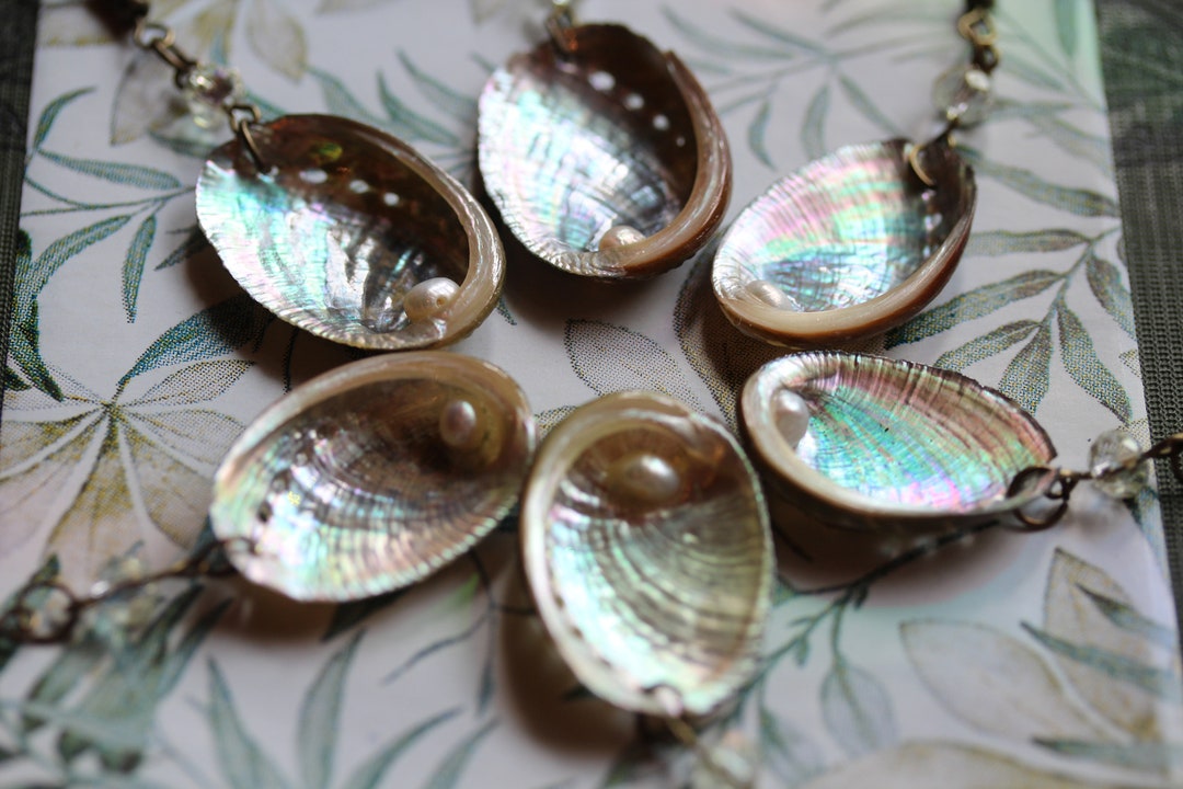 Unique Abalone Sea Ear Drop Earrings ~seaearrings~ - Etsy