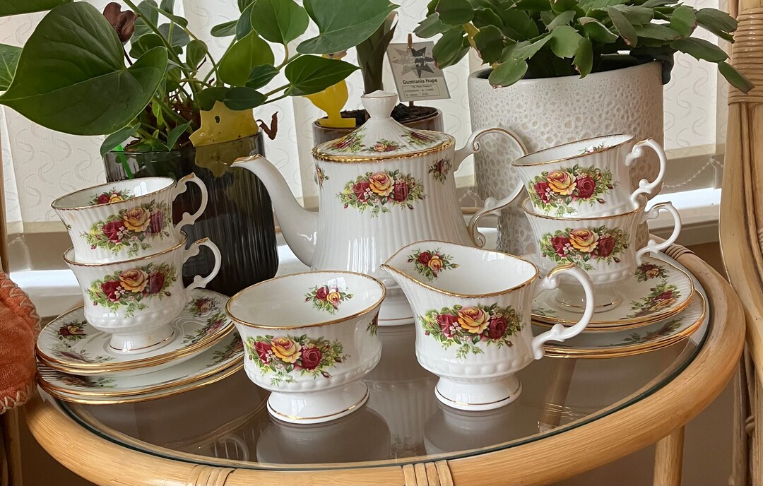 Elizabethan Bone China Tea Set English Garden Made in England - Etsy