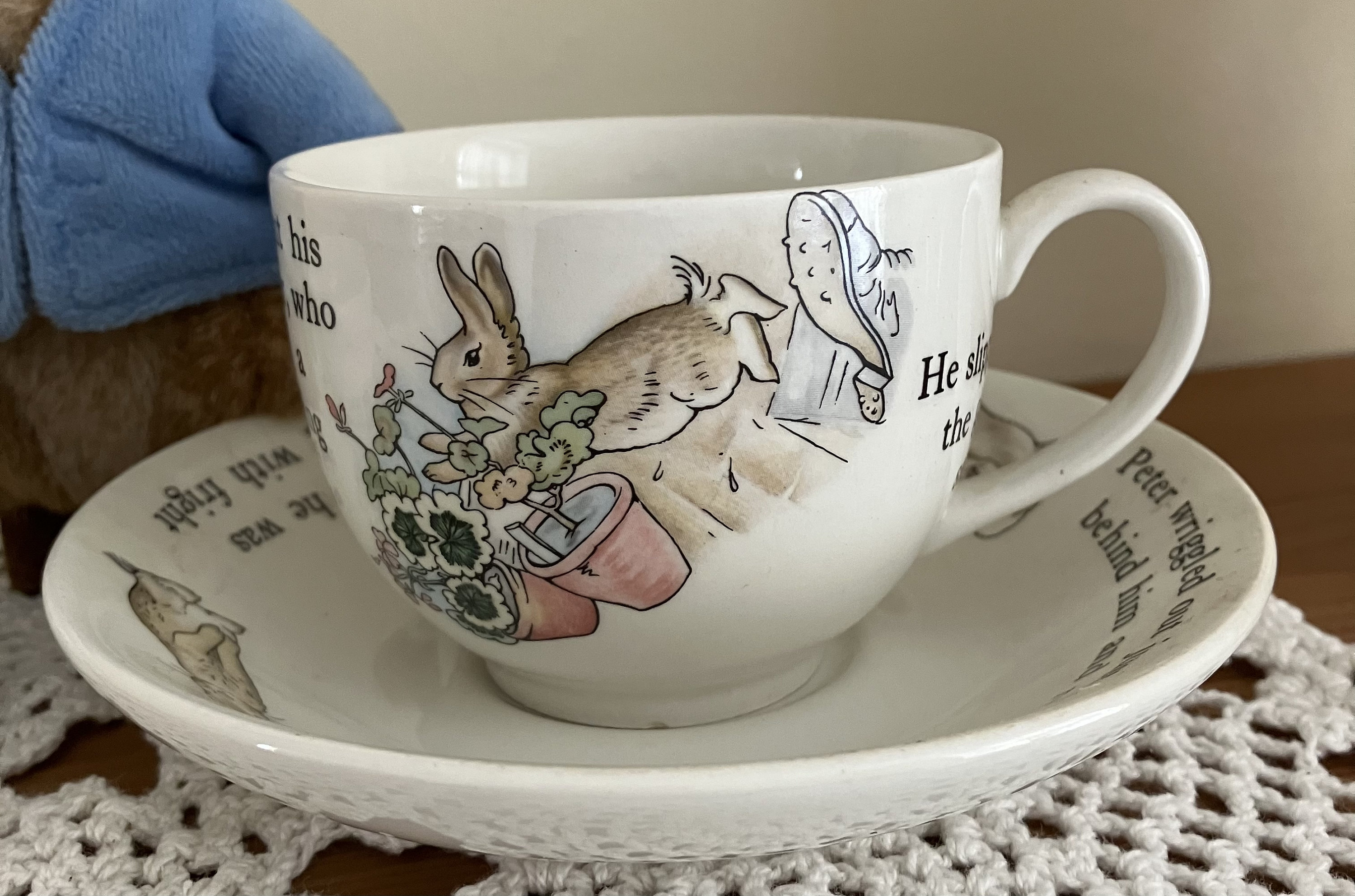 Wedgewood Peter Rabbit Cup & Saucer Made in England - Etsy