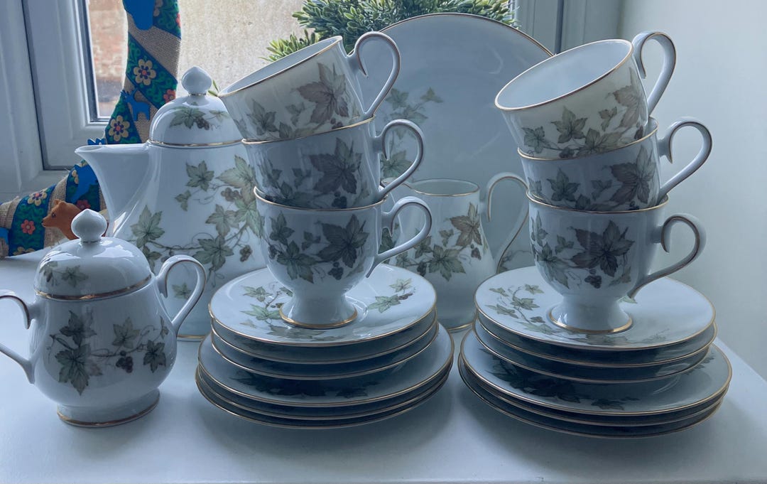 Noritake Ireland Trailing Ivy Tea Set - Etsy