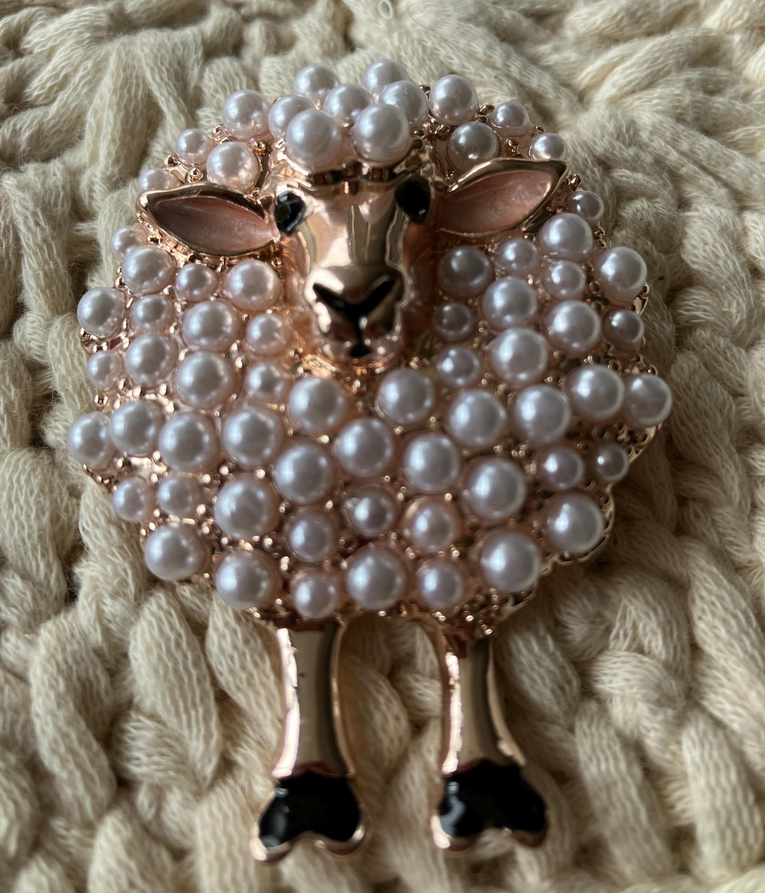 Vintage Style Large Sheep Brooch - Etsy