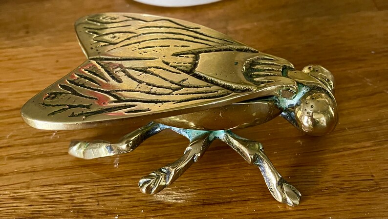 Brass Vintage Lidded Pot Unusual England Collectable Insect Ashtray - Etsy