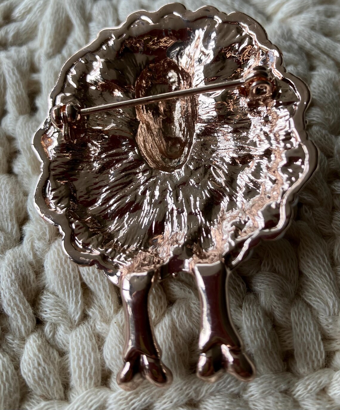 Vintage Style Large Sheep Brooch - Etsy