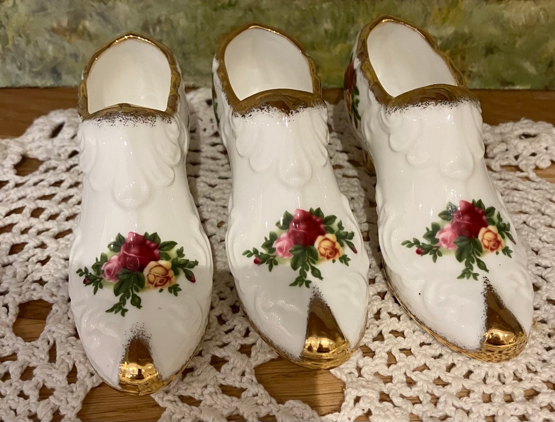 Royal Albert Old Country Roses Decorative Shoe Made in England - Etsy