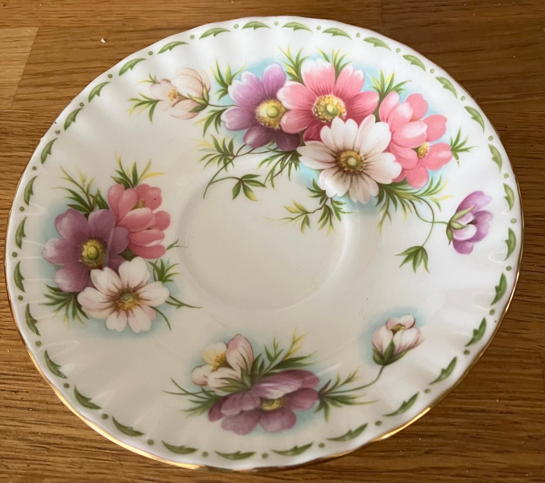 Royal Albert Flowers of the Month Cosmos October Made in England - Etsy