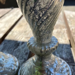 Pair Silver Coloured Candlesticks - Etsy