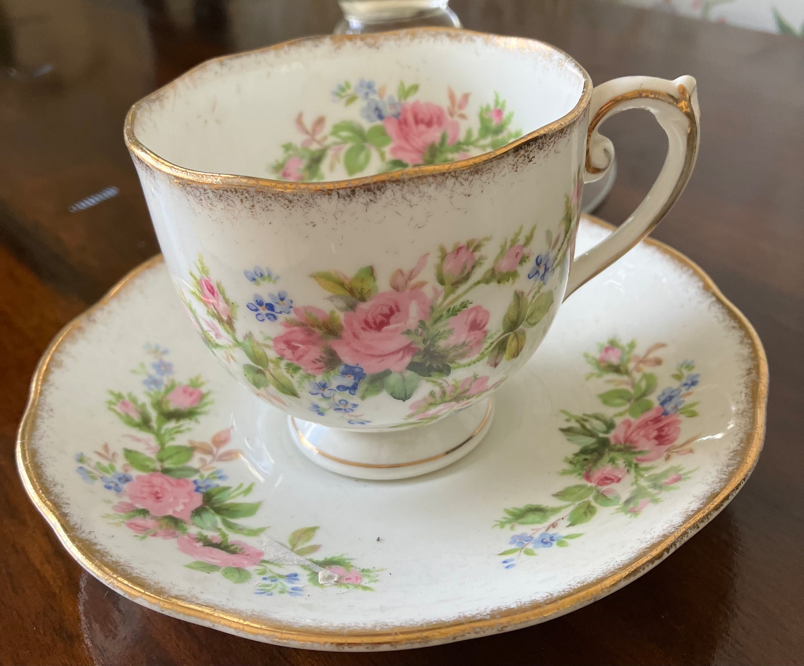 Roslyn Fine Bone China Moss Rose Made in England - Etsy