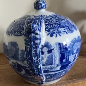 Spode Blue Italian Teapot Made in England - Etsy