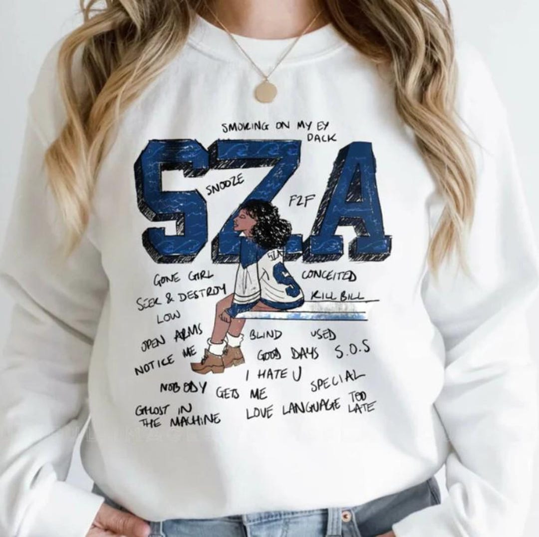 SZA SOS Tour 2025 T-shirt – Vintage Style Graphic Tee, Fan Concert ...