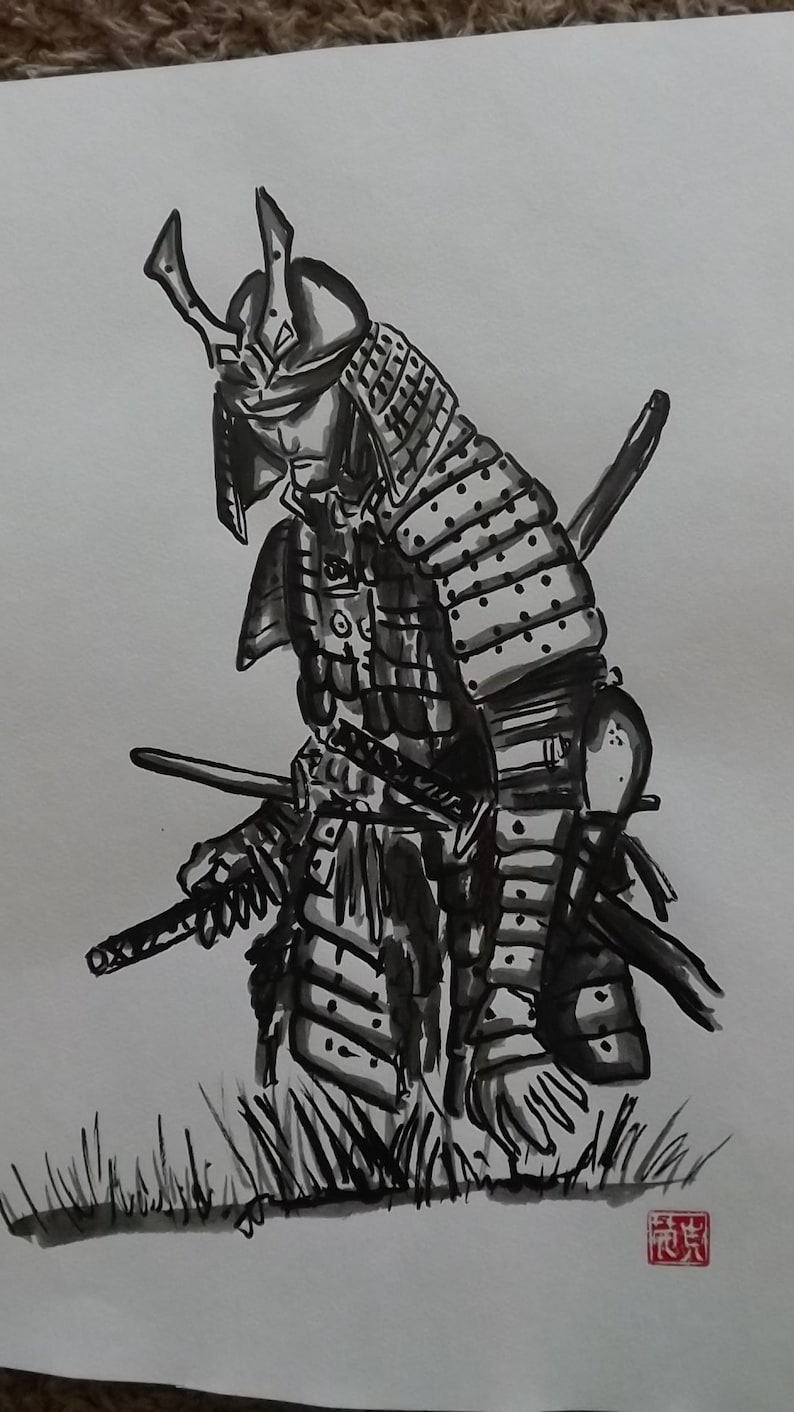 Bujinkan, Japanese Art, Samurai in Armor - Etsy