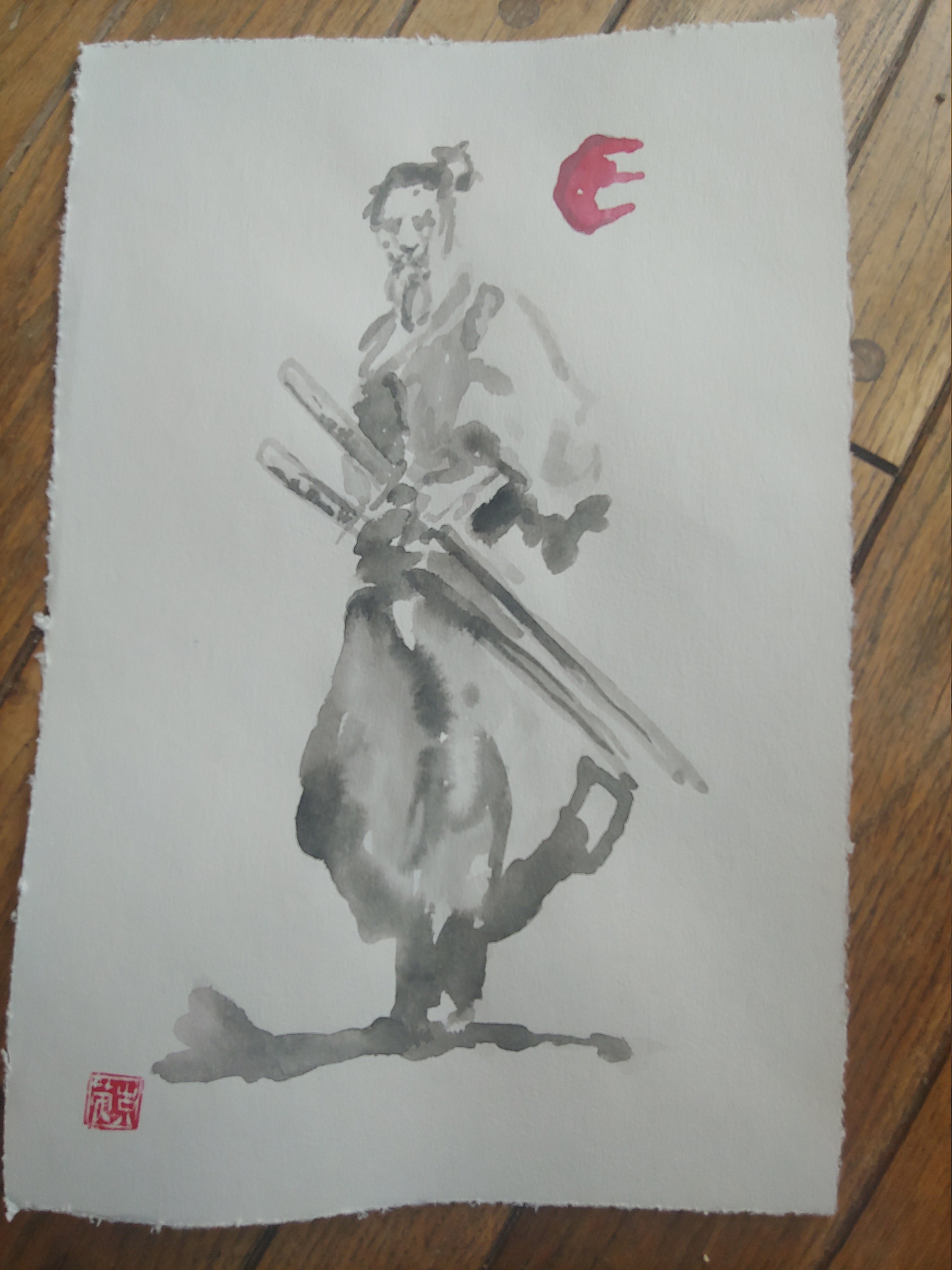 Japanese Warrior Samurai Art - Etsy