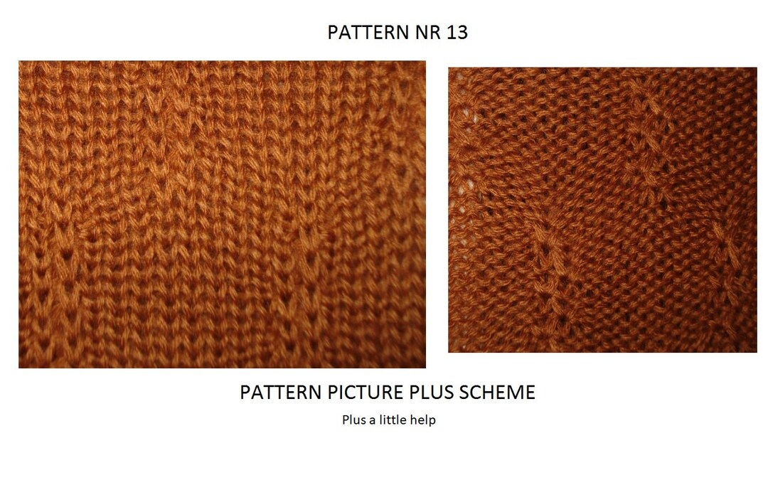 Machine Knit Pattern, VINTAGE Tuck Stitch PATTERN for MACHINE Knitting ...