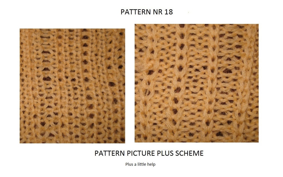 Machine Knit Pattern, VINTAGE Tuck Stitch PATTERN for MACHINE Knitting ...