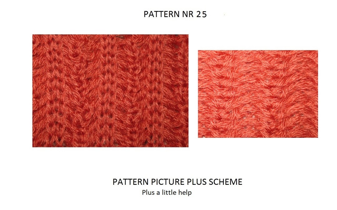 Machine Knit Pattern, VINTAGE Tuck Stitch PATTERN for MACHINE Knitting ...