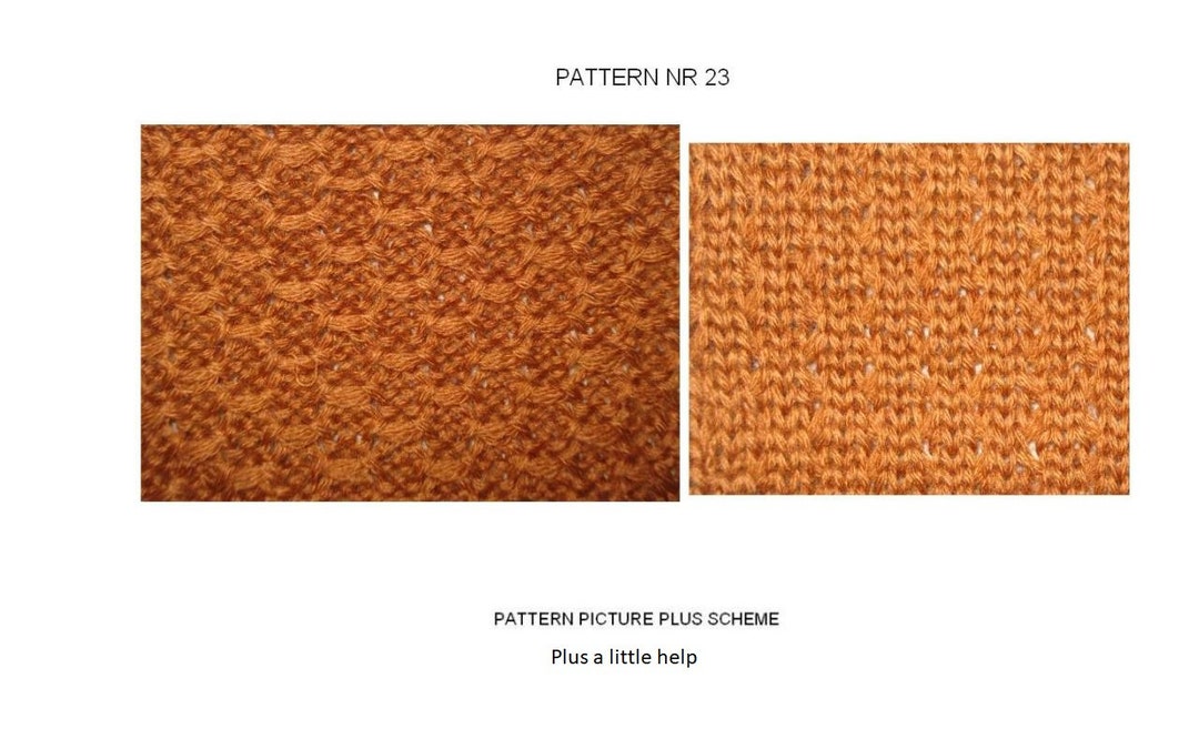 Machine Knit Pattern, VINTAGE Tuck Stitch PATTERN for MACHINE Knitting ...