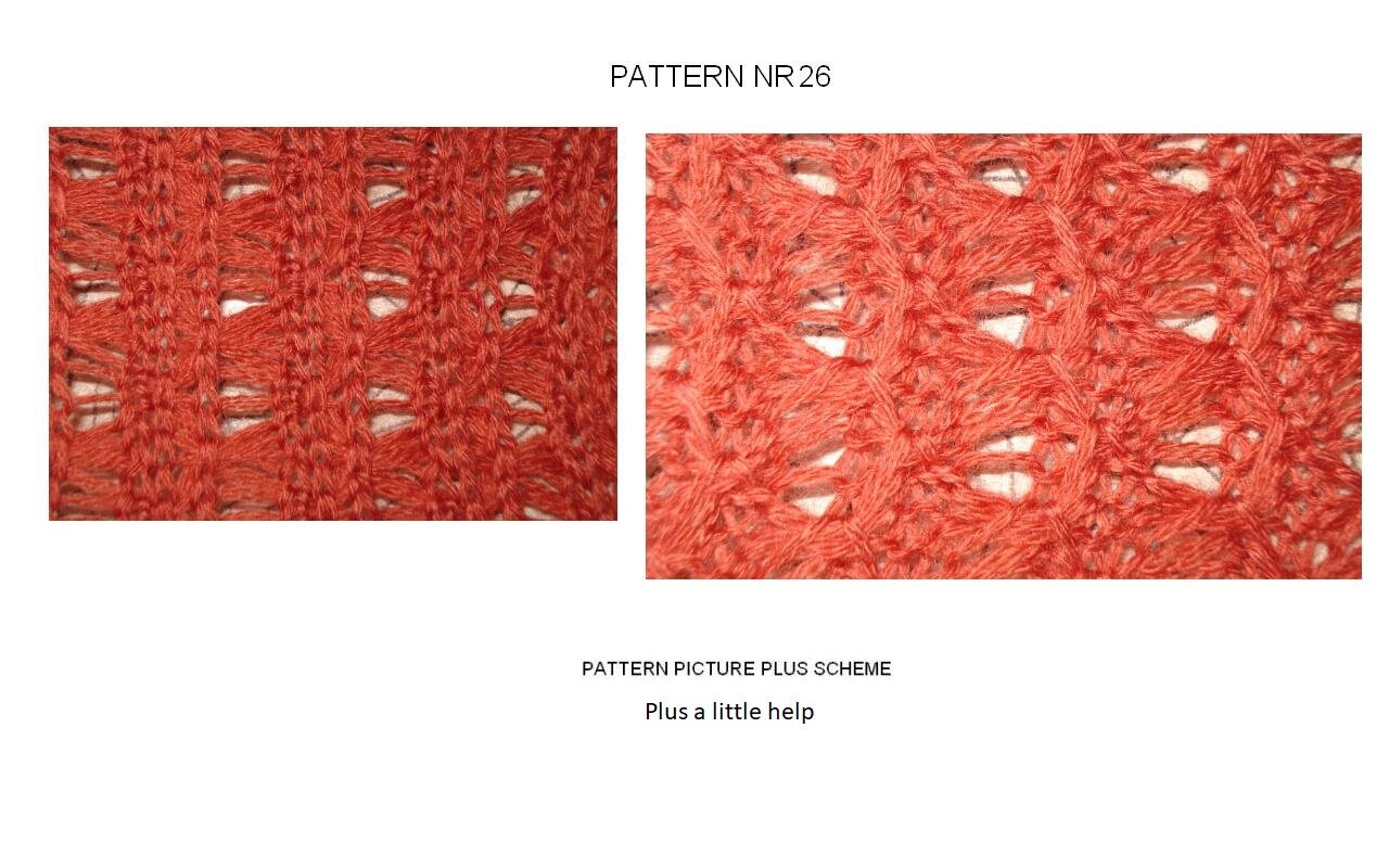 Machine Knit Pattern, VINTAGE Tuck Skip Stitch PATTERN for MACHINE ...