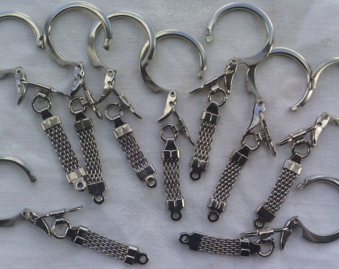 9 Vintage Key Ring Connectors - Etsy