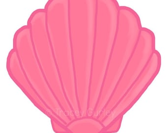 Pink Shell Clip Art | Etsy