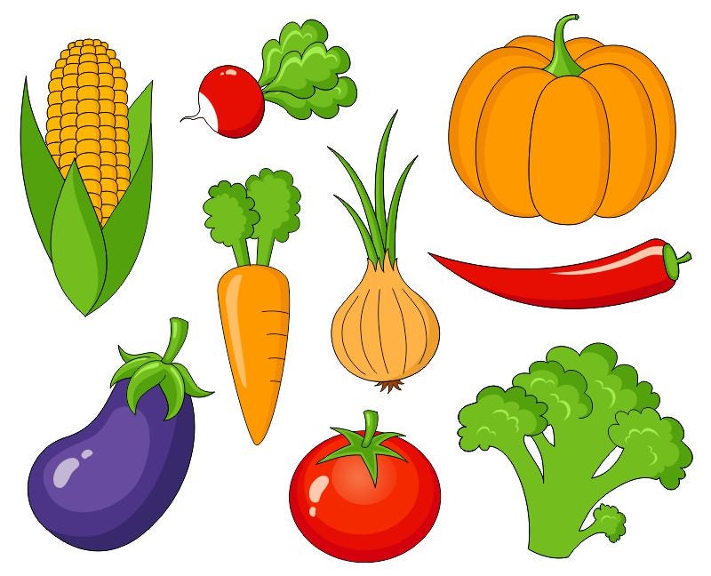 Clipart Vegetables And Fruits
