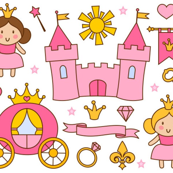 Little Princess Crown Clipart - Etsy