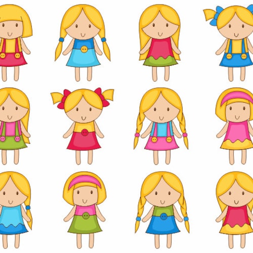 Kids Clip Art Kids Art Digital Clipart Instant Download - Etsy