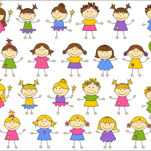 Kids Clip Art Kids Art Digital Clipart Instant Download - Etsy