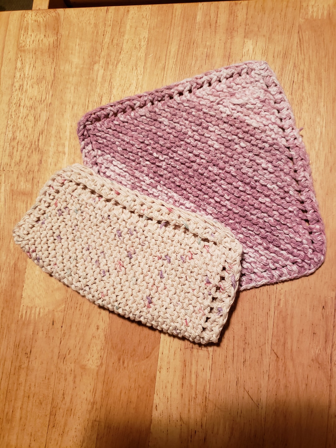 Pattern for Simple Knitted Dishcloth (with Pictures) DIGITAL DOWNLOAD ...