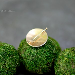 Round Mixed Metal Brooch. Vintage. Copper Brass Bronze on - Etsy