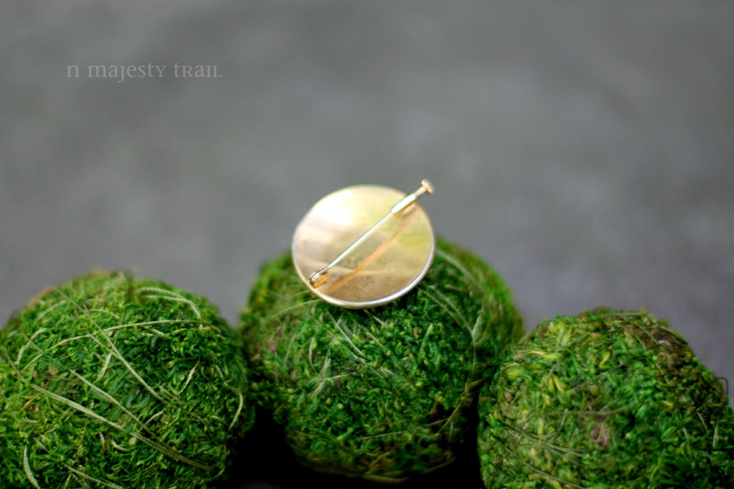 Round Mixed Metal Brooch. Vintage. Copper Brass Bronze on - Etsy