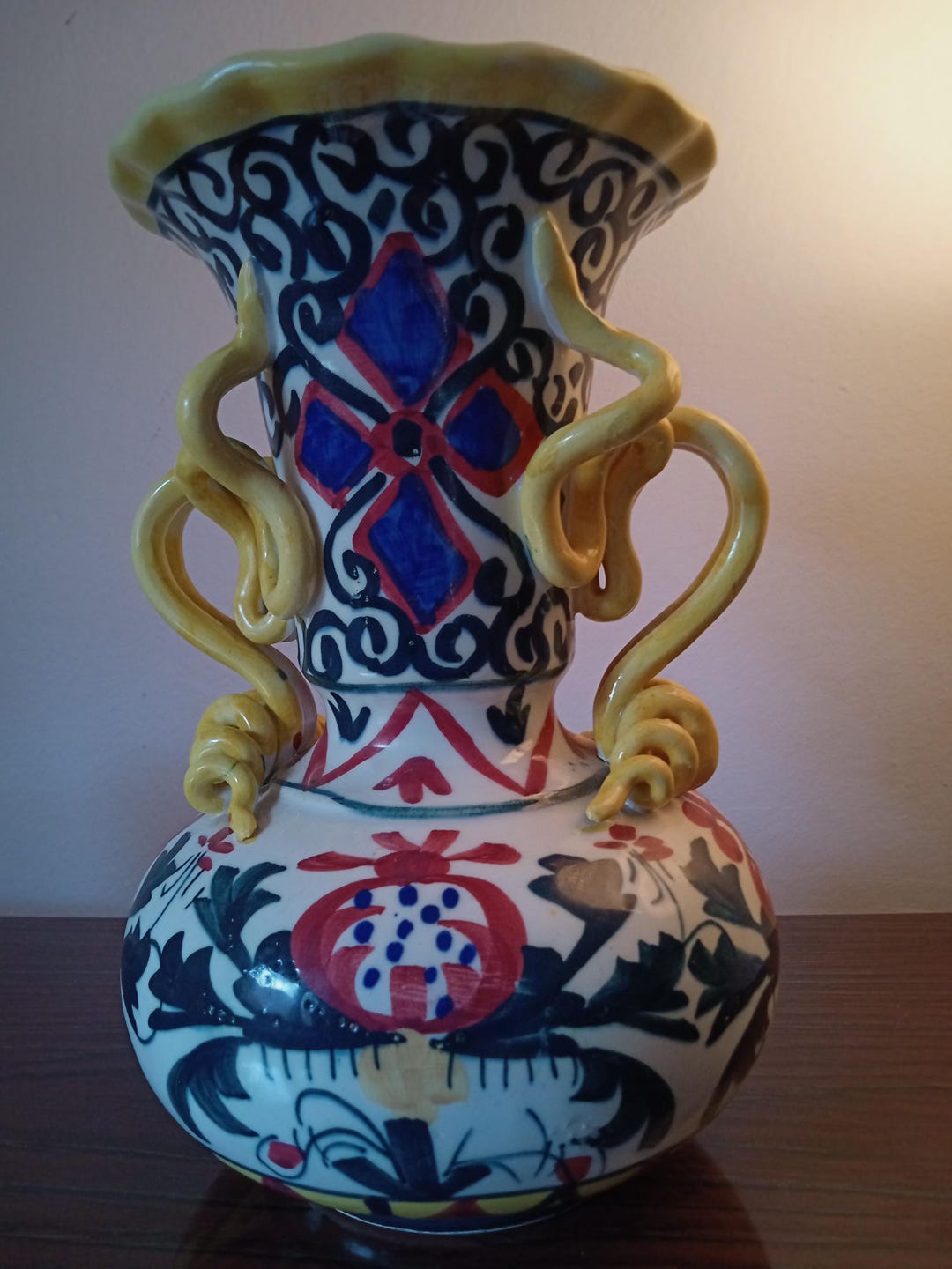Traditional Spanish Handicraft Vase - Etsy