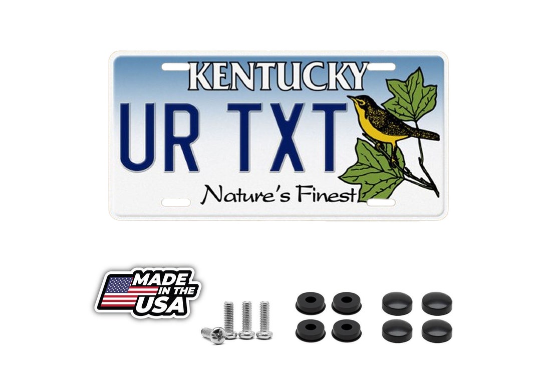 Kentucky Nature's Finest Personalized Custom License Plate Your Name ...