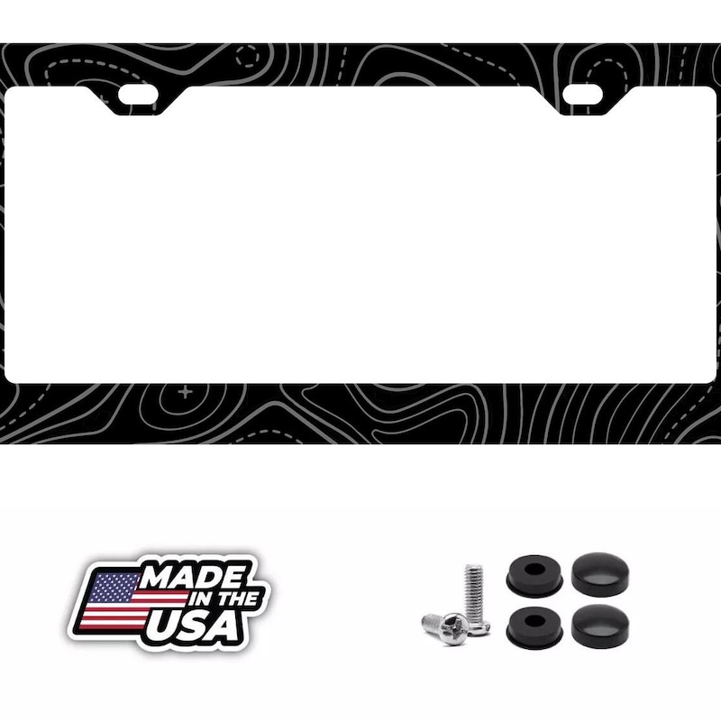 License Plate Map - Etsy