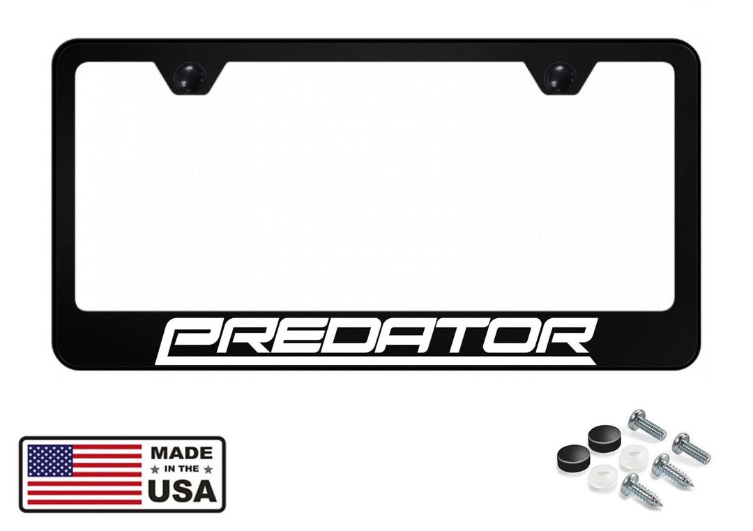 Reflective Predator Shelby GT500 Mustang Black License Plate Frame - Etsy