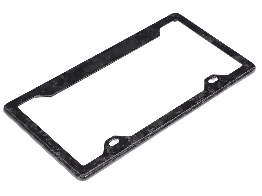 Short License Plate Frame Forged Carbon Fiber Trim Cover for Camry Rav4 ...