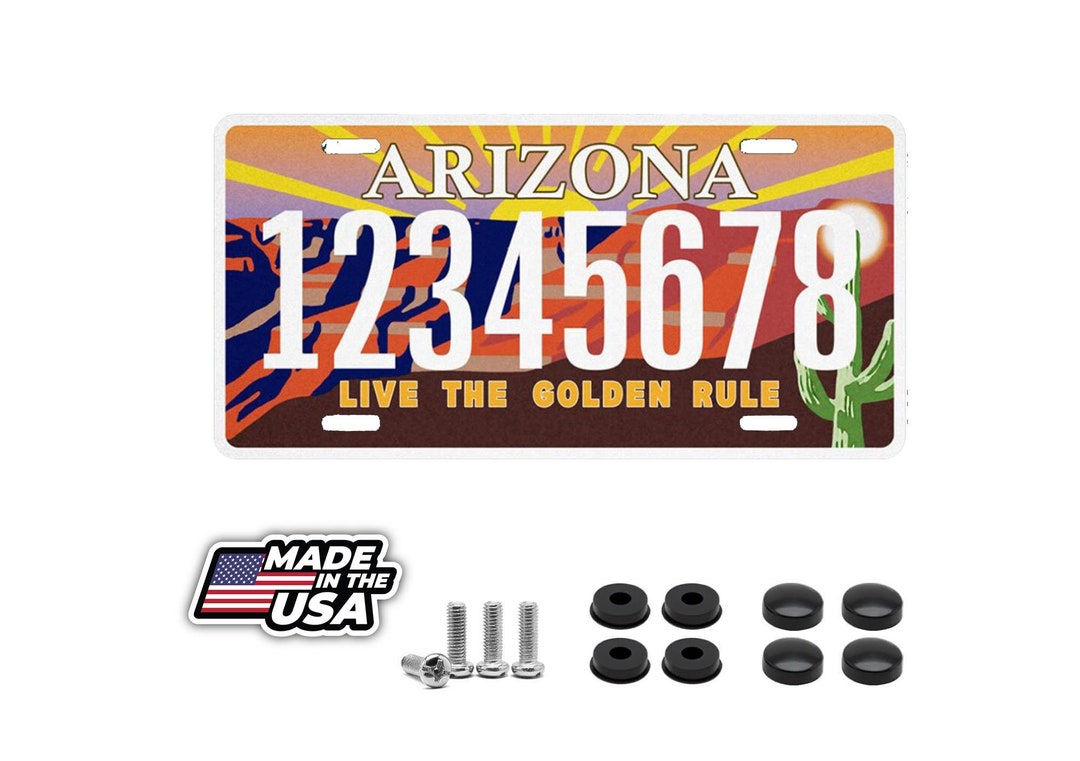 Arizona Live the Golden Rule Personalized Custom License Plate Your ...