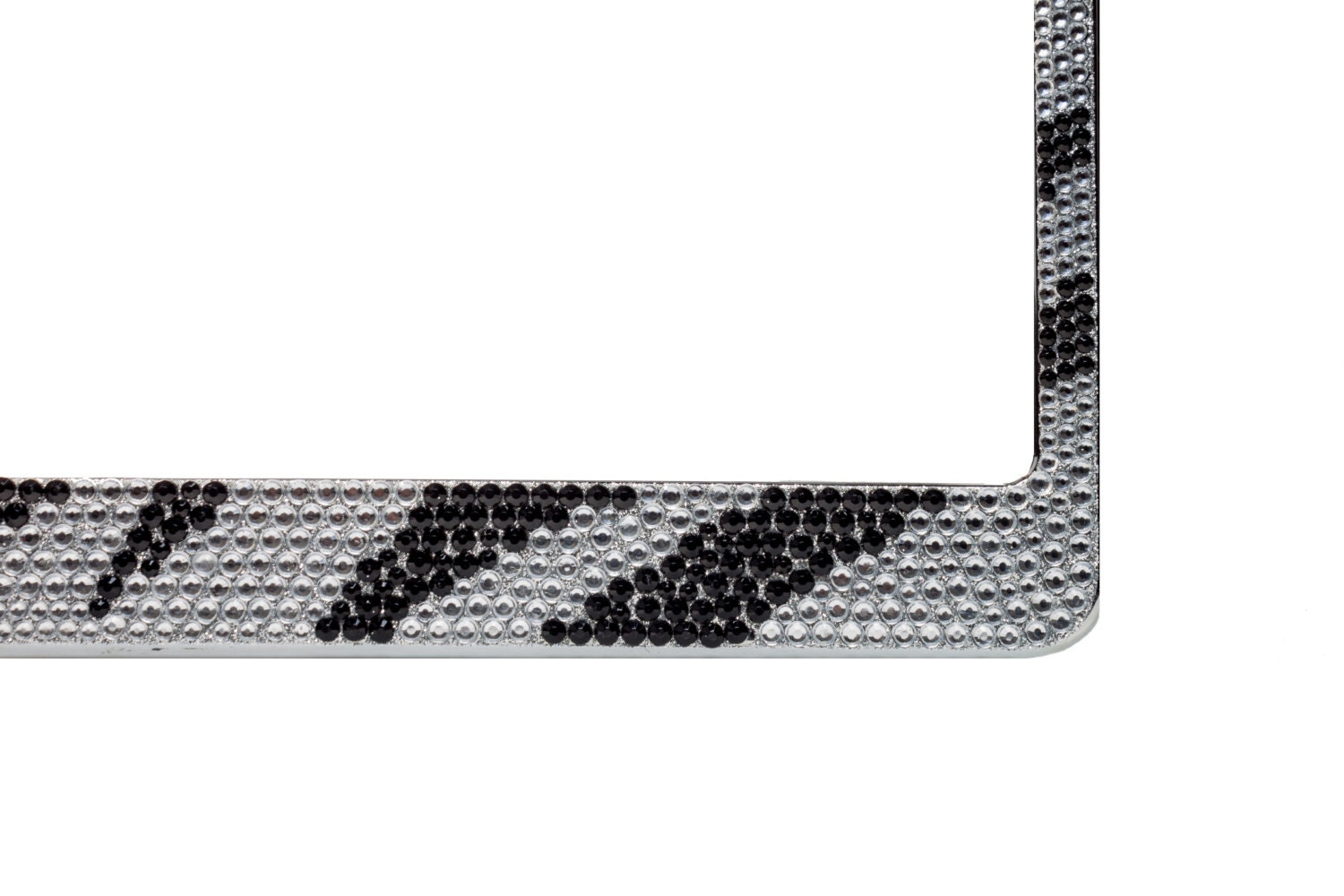 Zebra Crystal Rhinestone License Plate Metal Frame - Etsy