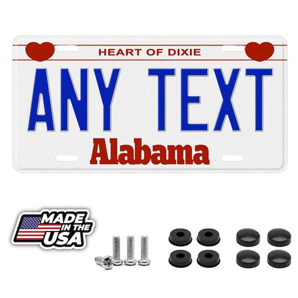 Alabama Personalized License Plate - Etsy