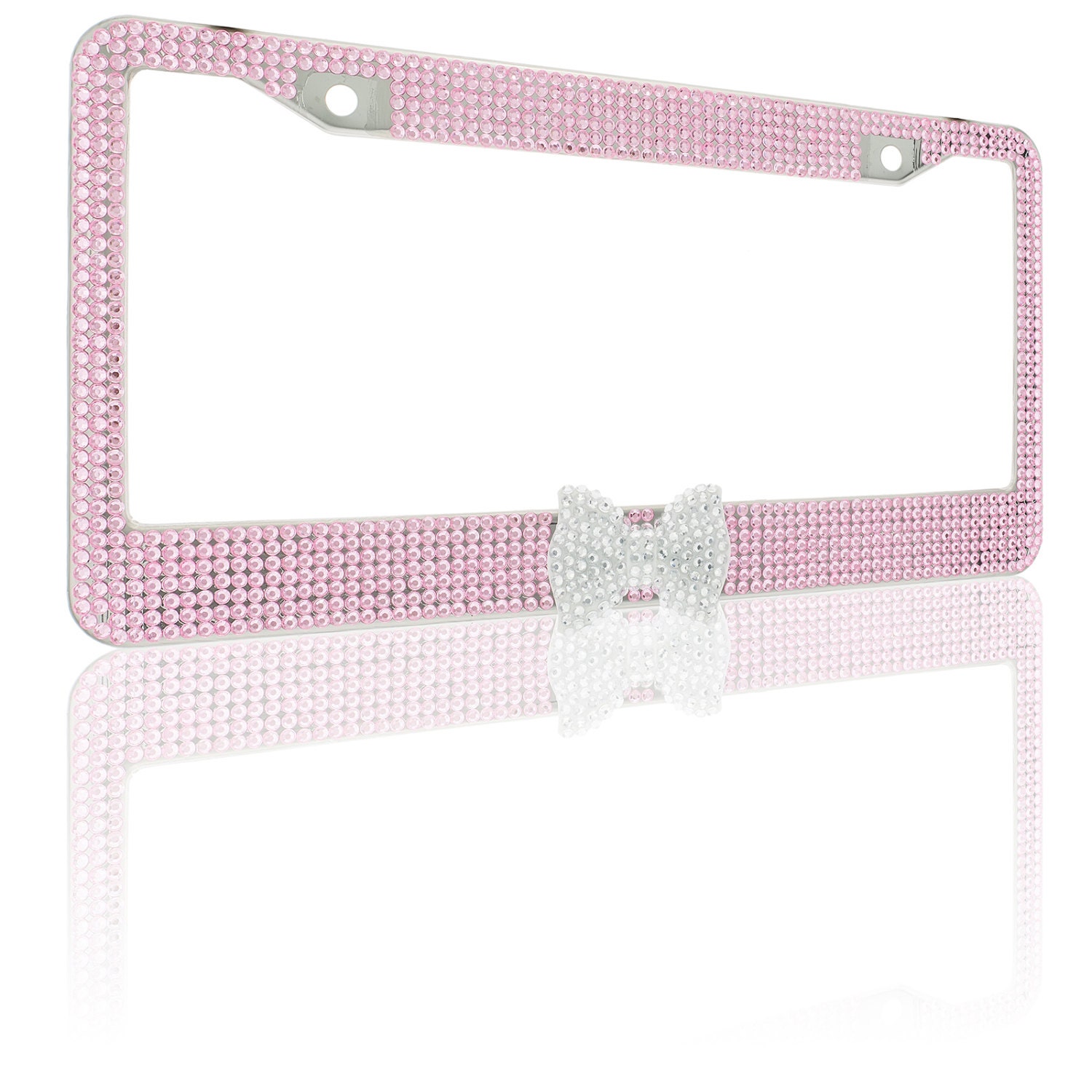 7 Rows of Pink Crystal Diamond Rhinestone Bling License Plate - Etsy
