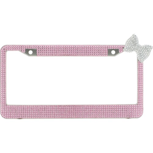 Hot Pink Crystal Rhinestone License Plate Frame With Crystal - Etsy