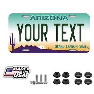 Arizona Personalized Custom License Plate Your Name Any Text Custom 12 ...
