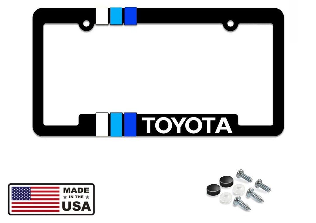 Toyota Heritage Striped License Plate Frame for Tacoma Tundra 4runner ...