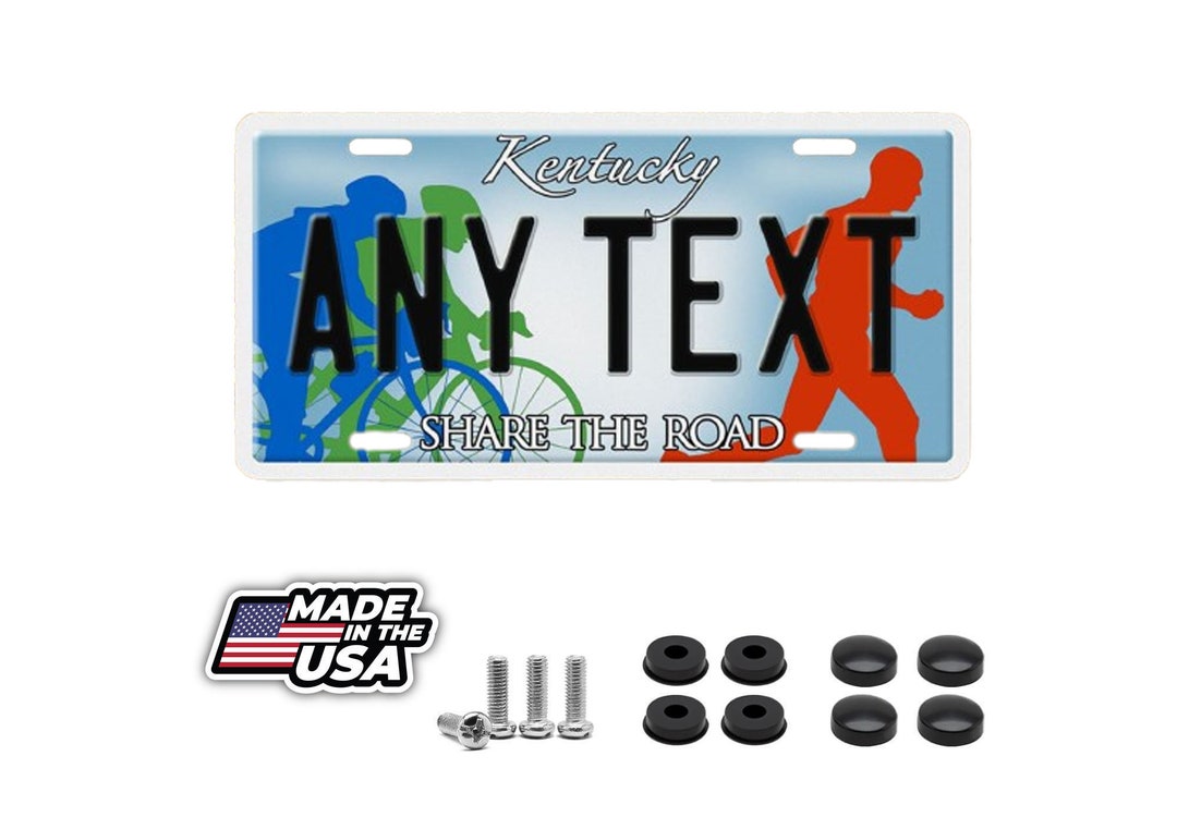 Kentucky Share the Road Personalized Custom License Plate Your Name Any ...