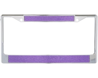 Premium Black Purple Bling Crystal Diamond License Plate Frame | Etsy