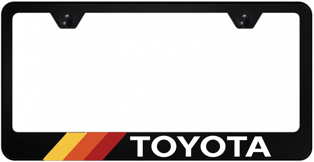 Vintage-toyota-retro-style-license-plate-frame-trd-offroad-4x4 - Etsy