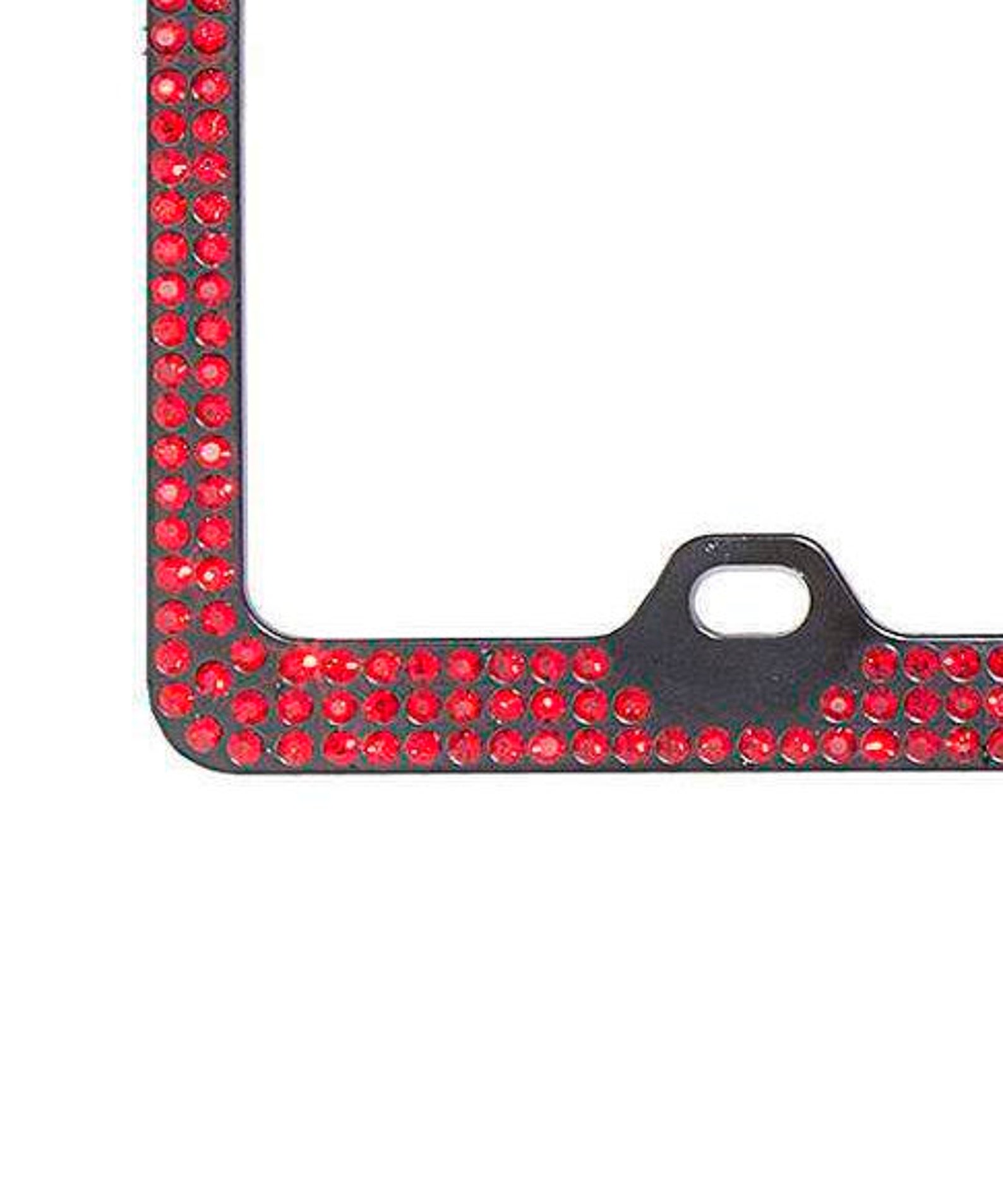 3 Rows Crystal Red BLING Inset / Embedded Rhinestone on Black - Etsy