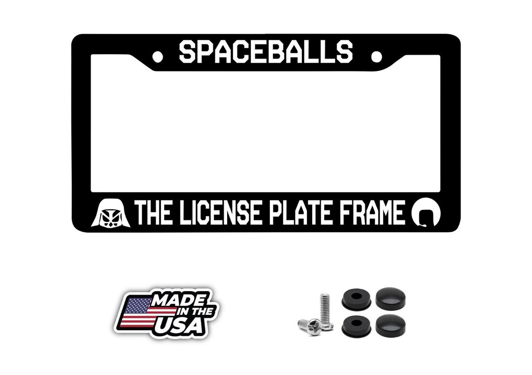 Spaceballs the License Plate Frame Black License Plate Frame - Etsy