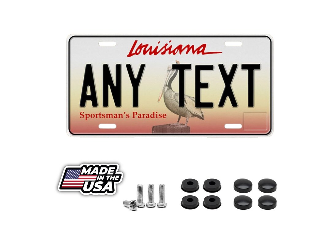 Louisiana Sportsman's Paradise Personalized Custom License Plate Your ...